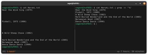 using cat command in linux