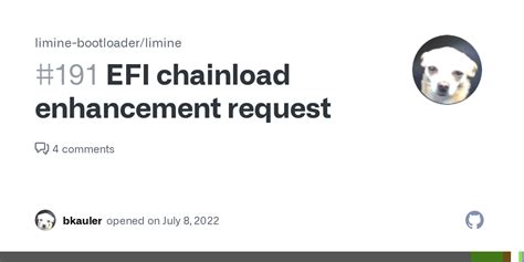 efi chainload enhancement request · issue 191 · limine bootloader