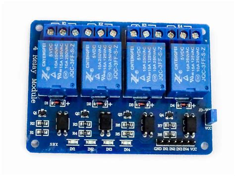 4 Channel 5V Relay Module With Optocoupler