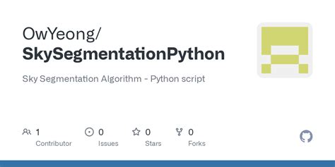 GitHub OwYeong SkySegmentationPython Sky Segmentation Algorithm Python Script