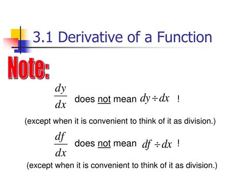 PPT Derivative Of A Function PowerPoint Presentation Free Download ID