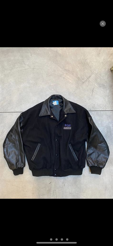 Streetwear × Vintage Vintage Varsity Jacket Java Software Programming