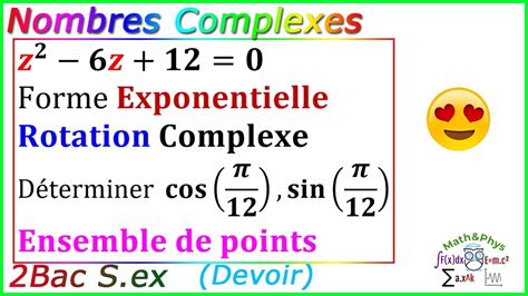 Les Nombres Complexes Forme Exponentielle 2 Bac S Ex [exercice 37] Youtube