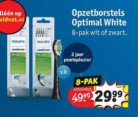 Philips Opzetborstels Optimal White Aanbieding Bij Kruidvat Folders Nl