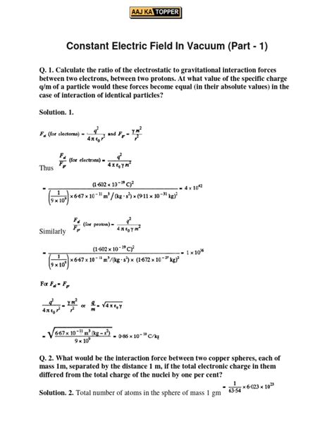 Electric Field Irodov Pdf