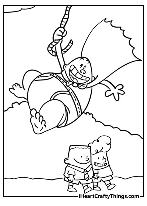 Captain Underpants Coloring Pages Yellow 2025