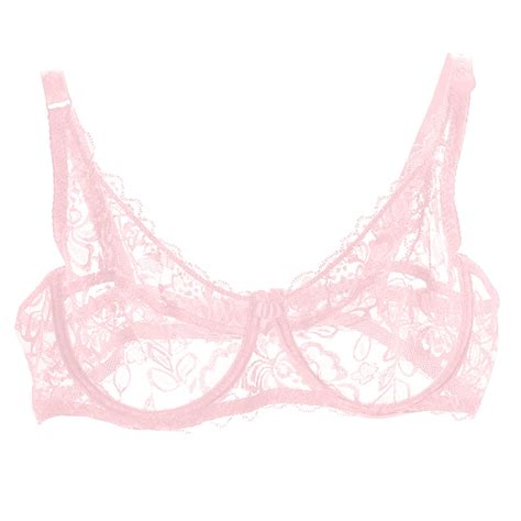 Sexy Sheer See Through Bras Unlined Underwire Plus Size Sexy Lace Mesh