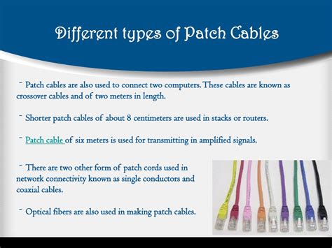 PPT Patch Cable PowerPoint Presentation Free Download ID
