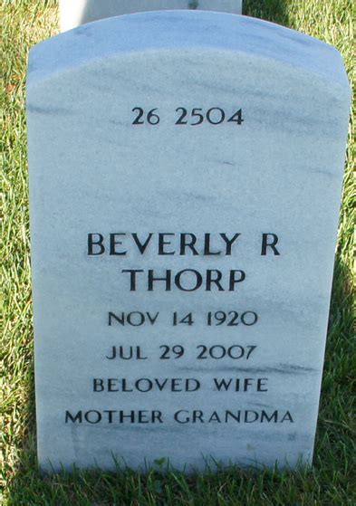 Beverly Ruby Mathews Thorp 1920 2007 Find A Grave Memorial