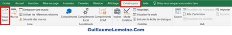 Comment Afficher Longlet Développeur Excel Et Ouvrir Vba