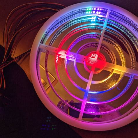 Analog Binary Infinity Mirror Clock