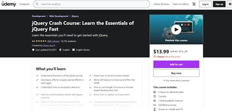Top Courses To Learn Jquery 2022