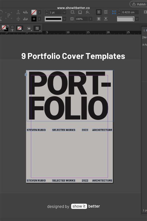 Portfolio Cover Templates Artofit