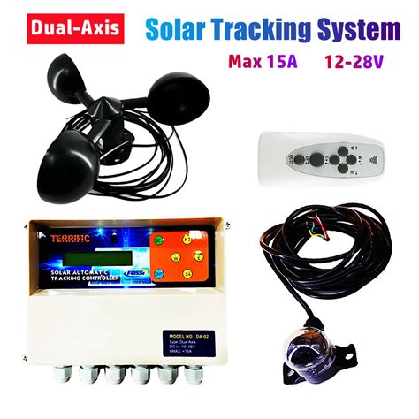 New Double Shaft Solar Tracker Controller Dual Axis Sun Automatic Tracking System Two Degree Of