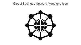 Global Business Network Monotone Icon In Powerpoint Pptx Png And Editable Eps Format PPT