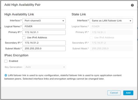 Configure Ftd High Availability On Firepower Appliances Cisco