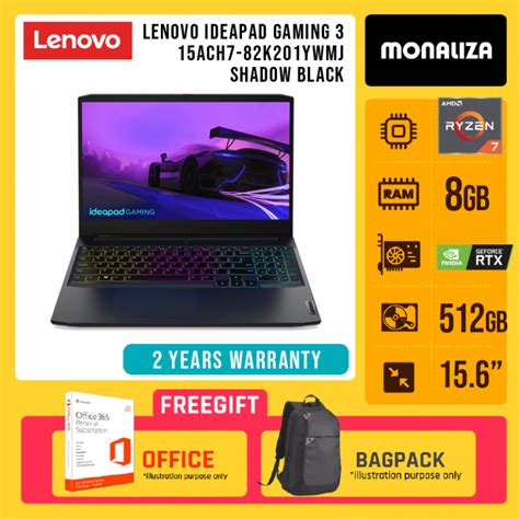 Lenovo Ideapad Gaming ACH K YWMJ Shadow Black Monaliza
