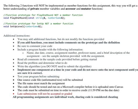Solved Cop 3014 Program 9 Number Guess Game With Class