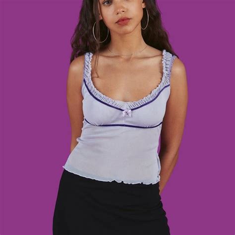 Purple Unif Mars Top Super Cute For Going Out Depop