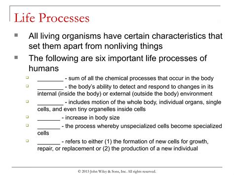 Chapter 1 Organization Of The Human Body Ppt