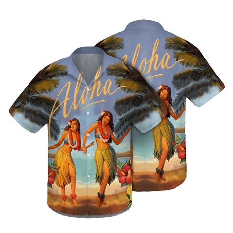 Hula Girl Button Up Shirt At Michael Birdwood Blog