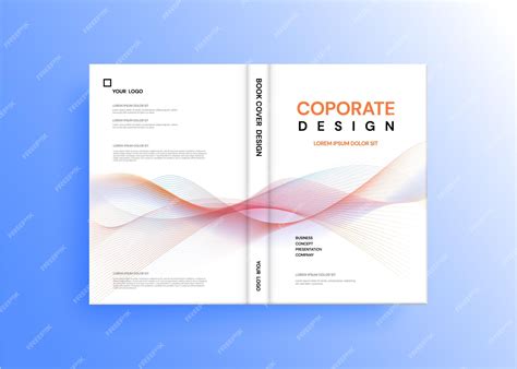 Premium Vector Abstract Book Cover Design Brochureflyer Template