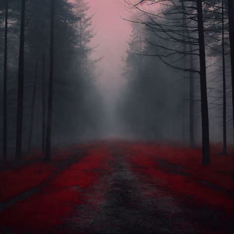 Lexica The Middle Of Nowhere Stuck In The Void Dark Red Hazy Foggy