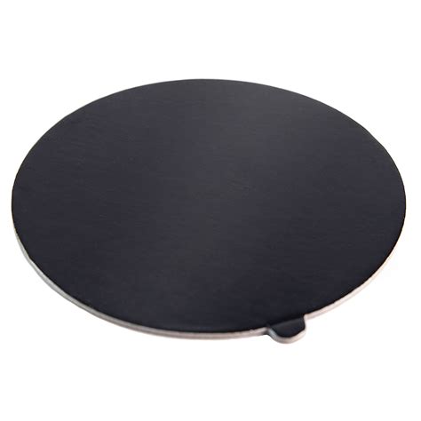 Ocreme Black Round Mini Board With Tab 4 Pack Of 100 Dessert Boards