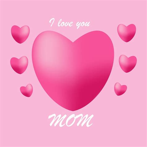 Premium Vector Love For Mom Decoration Sticker