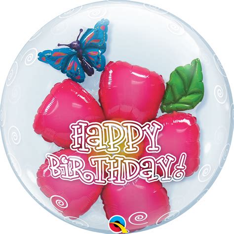 24 Double Bubble Birthday Flower The Best Balloon Company