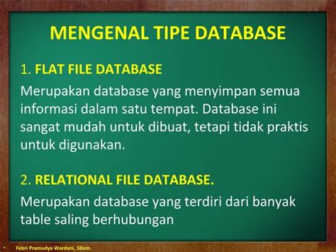 Konsep Dasar Database Ppt