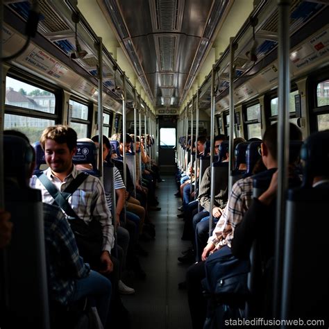 Train Passengers Wearing Seatbelts Stable Diffusion Online