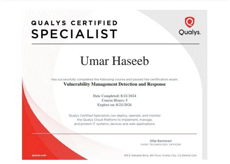 Vmdr Qualys Cybersecurity Vulnerabilitymanagement Opentowork