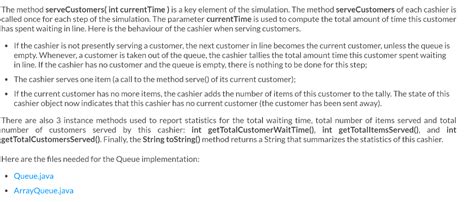 Solved Second Part Application Cashier Customer Queue