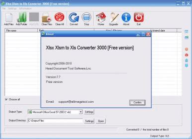 Xlsx Xlsm To Xls Converter 3000 7 6 Download Converter Exe
