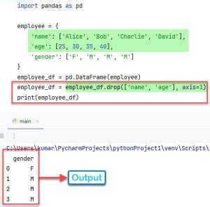 Pandas DataFrame Drop Function