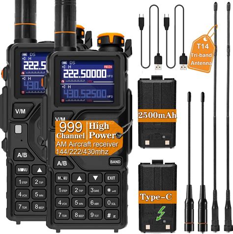 Amazon Com Baofeng K Plus Ham Radio Handheld Tri Power Walkie Talkies Long Range High Power