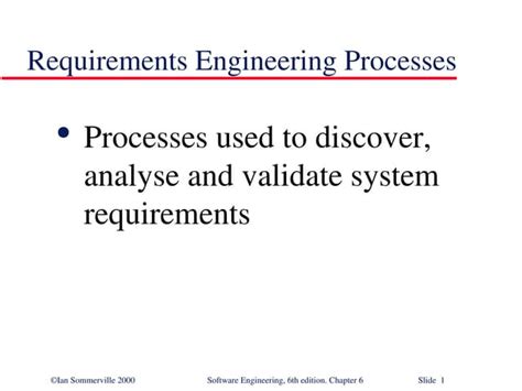 Software Requirement Engineering Process Ppt