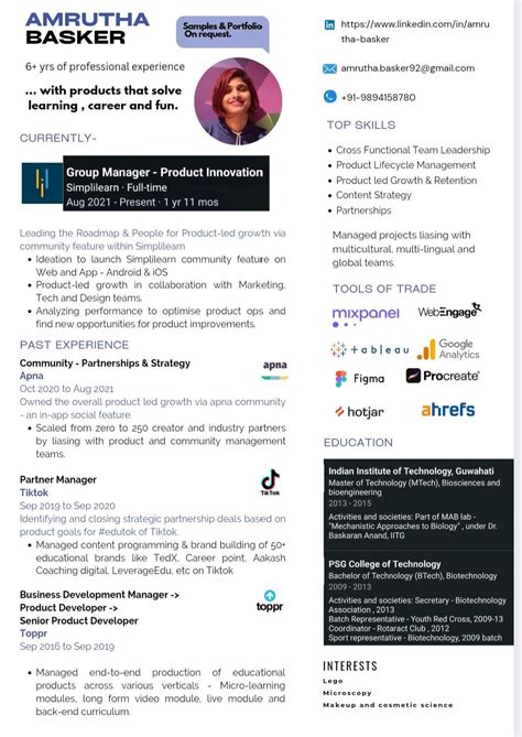 Amrutha Basker On Linkedin Resumebuilding Canva Canvalove