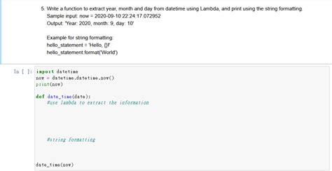 Solved Write A Function To Extract Year Month And Day Chegg