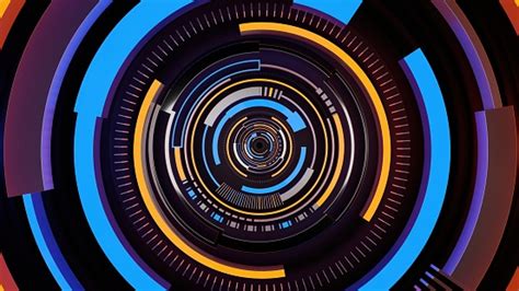 Sci F 현대 미래 지향적 인 Hud Ui 파워 포디엄 스테이지 3d 일러스트 렌더링의 추상적 배경 0명에 대한 스톡 사진 및