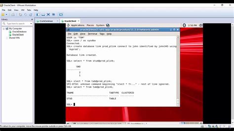 083 Oracle Dba Complete Tutorial Private Database Link Youtube