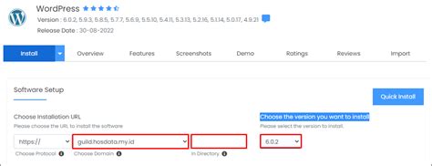 Cara Install WordPress Pada Hosting DirectAdmin - HostData.id
