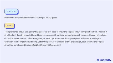 ⏩solvedimplement The Circuit Of Problem 4 4 Using All Nand Gates