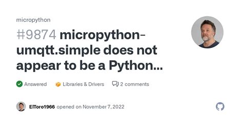 Micropython Umqtt Simple Does Not Appear To Be A Python Project