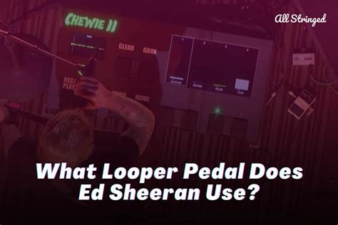 What Looper Pedal Does Ed Sheeran Use All Stringed