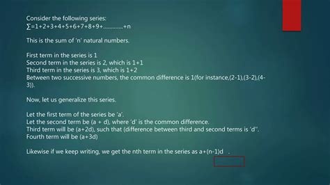 Arithmetic Progression Ppt Arithmetic Progression Ppt