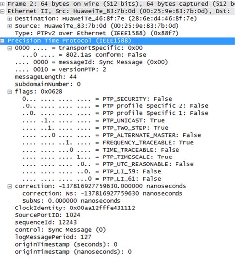 1588v2 Sync消息和delayreq消息