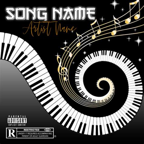 Piano Album Cover Music Art Trap Mixtape Rap Template Postermywall