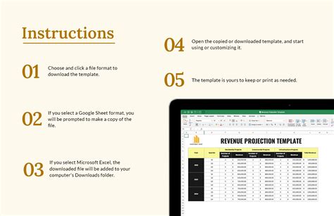 Revenue Projection Template Download In Excel Google Sheets Template Net